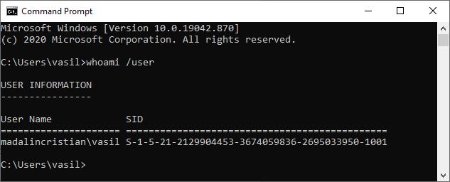 Whoami Cmd