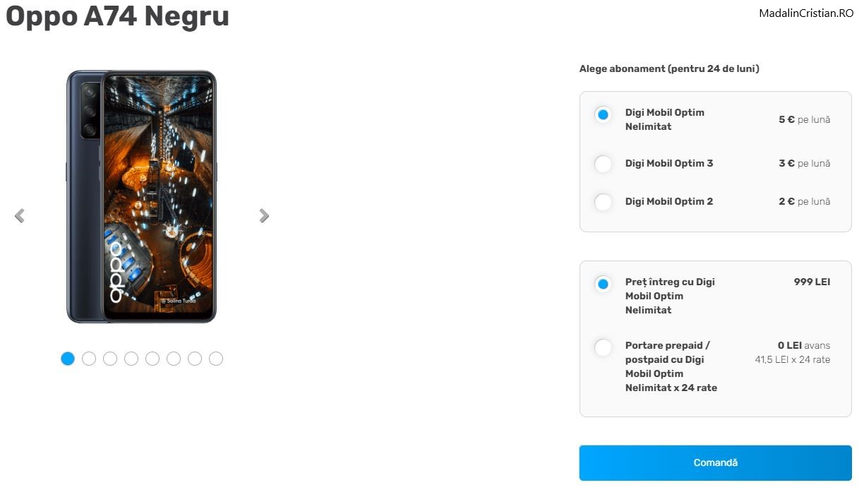 Oppo A74 intră în oferta VoLTE și VoWiFi a DIGI.Mobil - MadalinCristian.RO